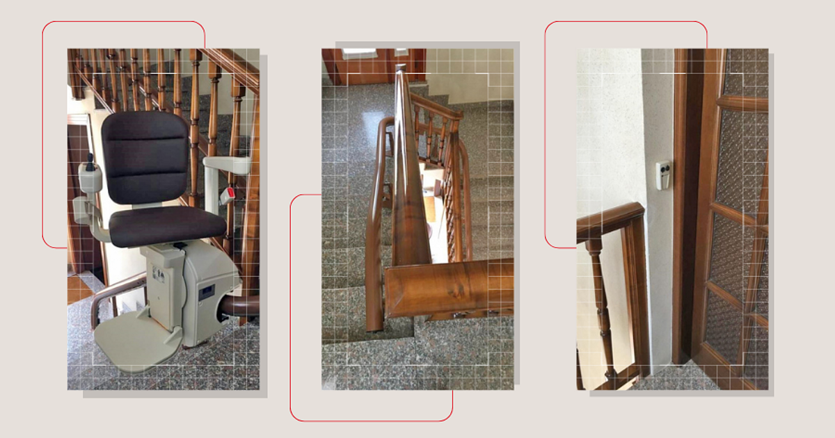 Montascale interno: tre rampe di scale in villetta | Garaventa Lift Italia